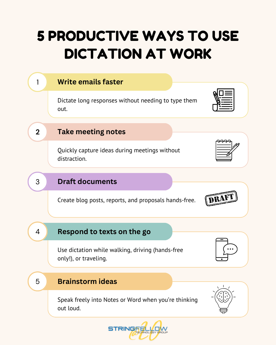 Boost Productivity with Dictation: 5 Ways to Work Faster